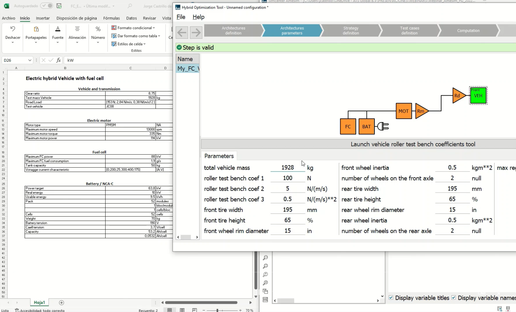 Simcenter Amesim Fuel cell vehicle integration tool | Grupo AyS - ATS